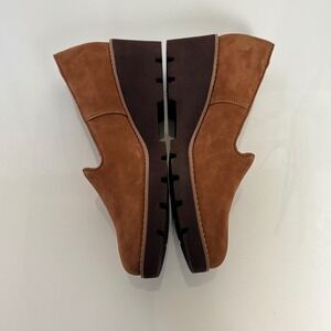 Vionic | Shoes | Vionic Willa Wedge Water Repellent Suede Loafers Tan ...